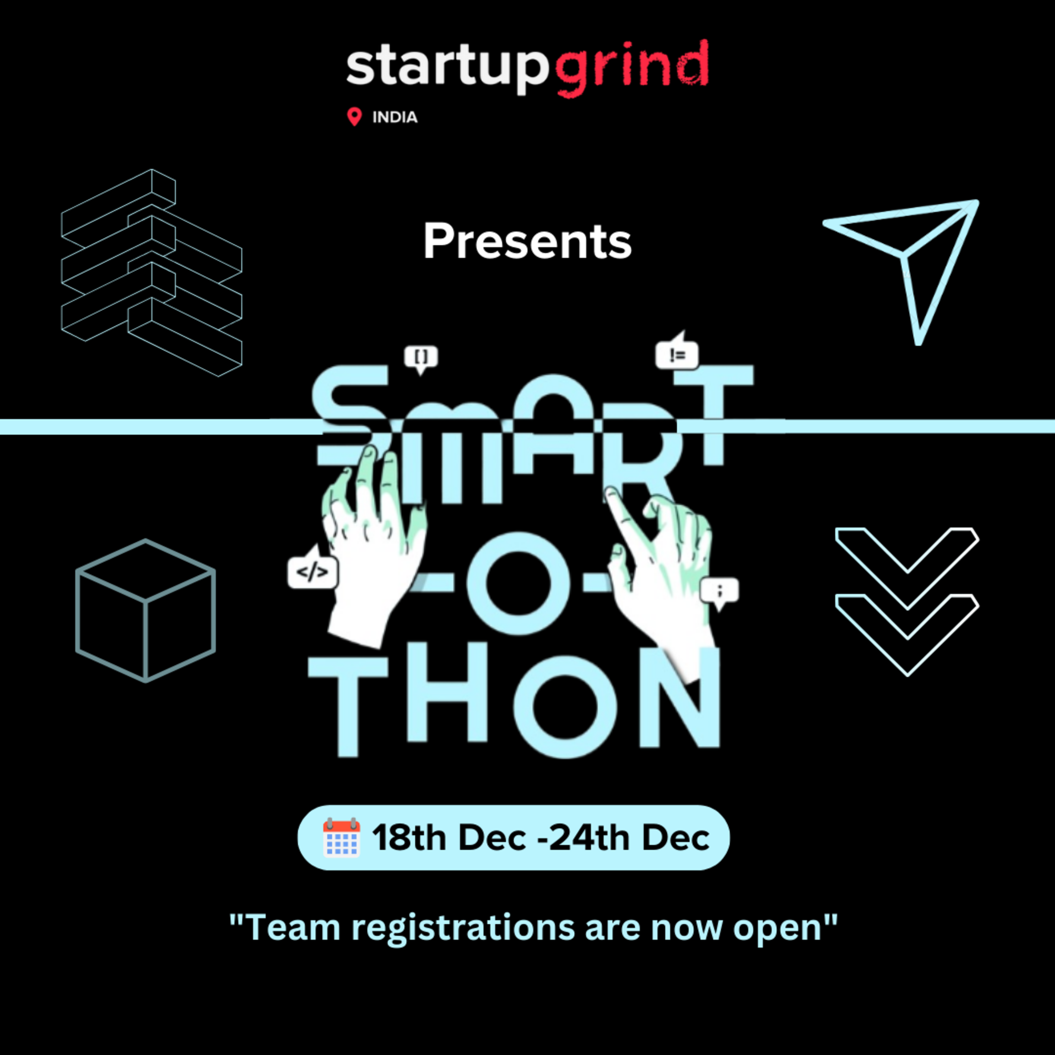 See Smart-O-Thon 2023: A startup Hackathon for Students at Startup Grind Startup Grind India